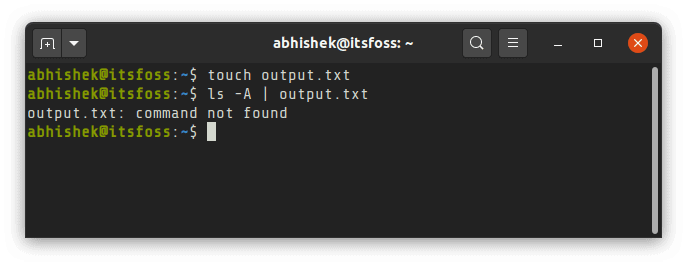Save The Output Of A Command To A File In Linux