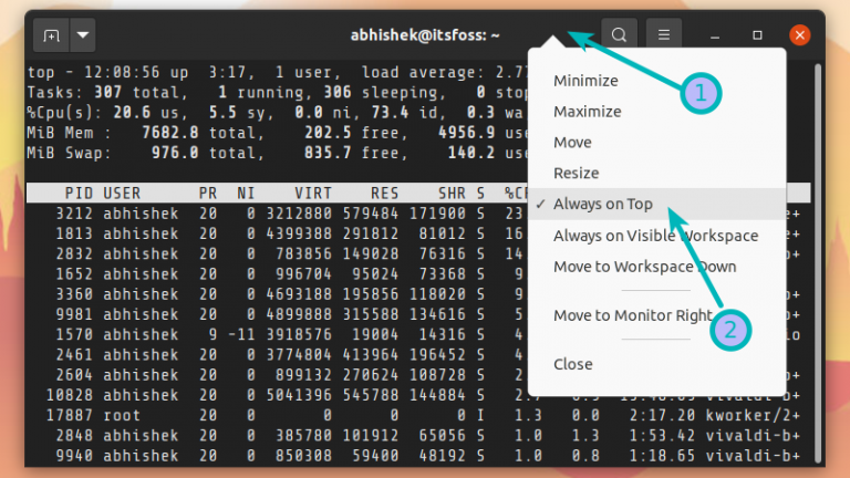 Always on Top: An Often Ignored But Handy Feature in Linux Desktop
