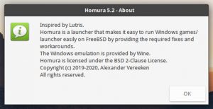 Homura: A WINE-based Game Launcher for BSD