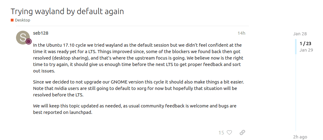 With 21.04, Ubuntu is Switching to Wayland by Default Again