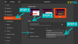 How to Change the Dock Position and Move it to the Bottom in Ubuntu