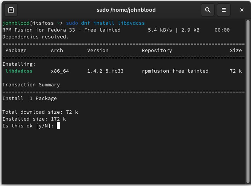 How to Play DVDs on Fedora Linux [Quick Tip]