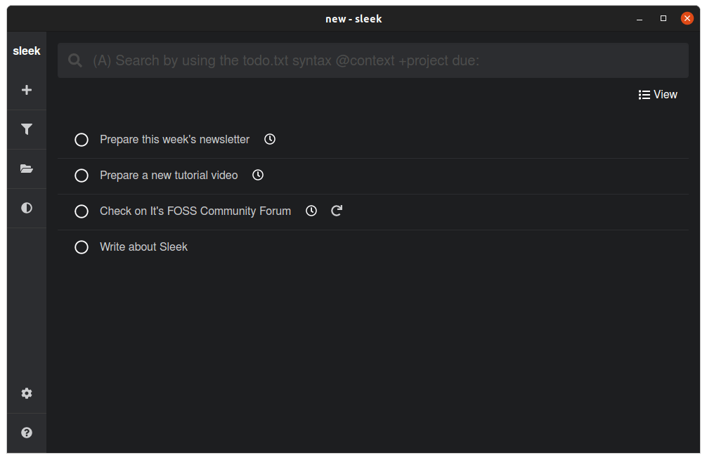 Meet Sleek: A Sleek Looking To-Do List Application