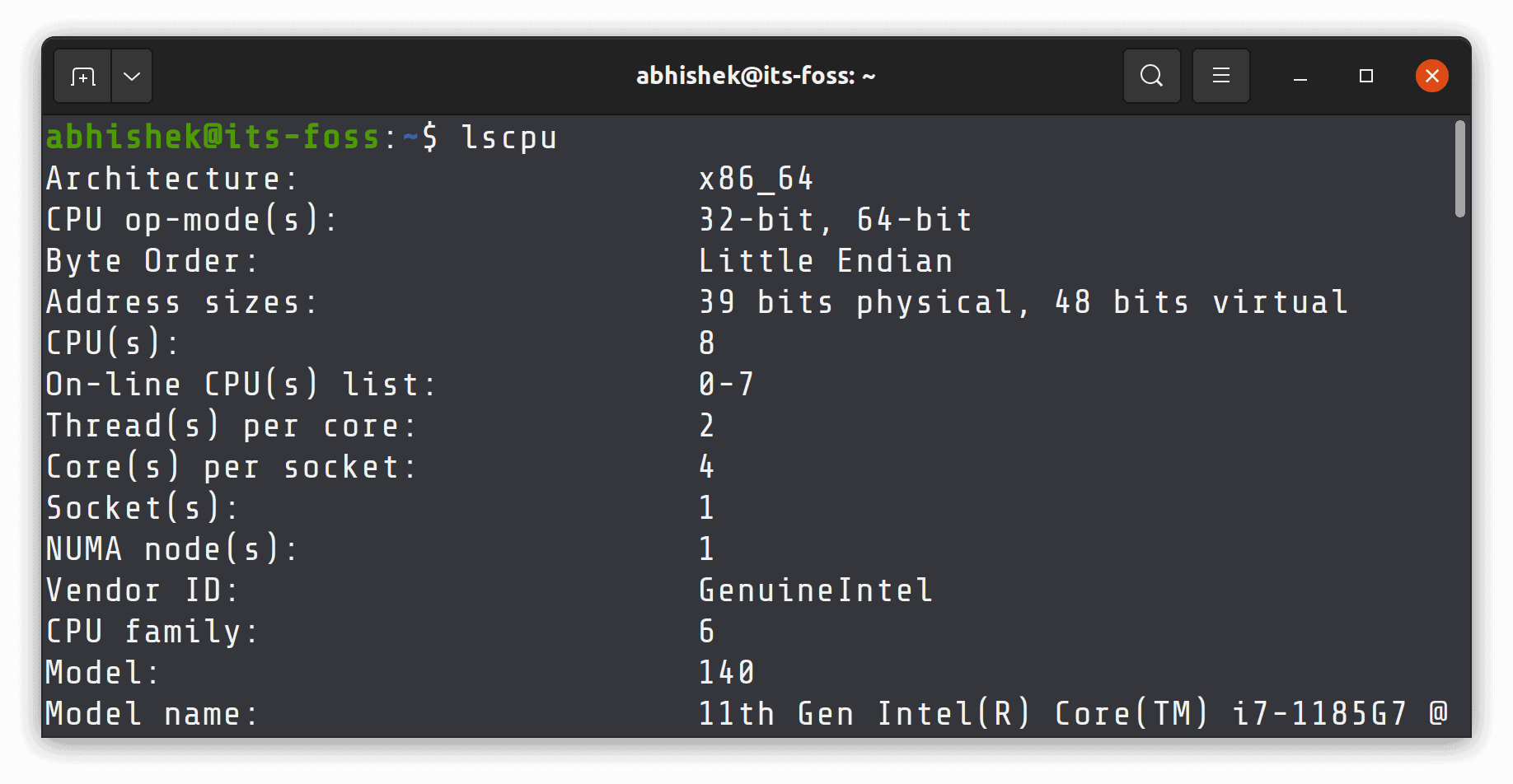 Show CPU Details Beautifully in Linux Terminal With CPUFetch Show CPU Details Beautifully in Linux Terminal With CPUFetch