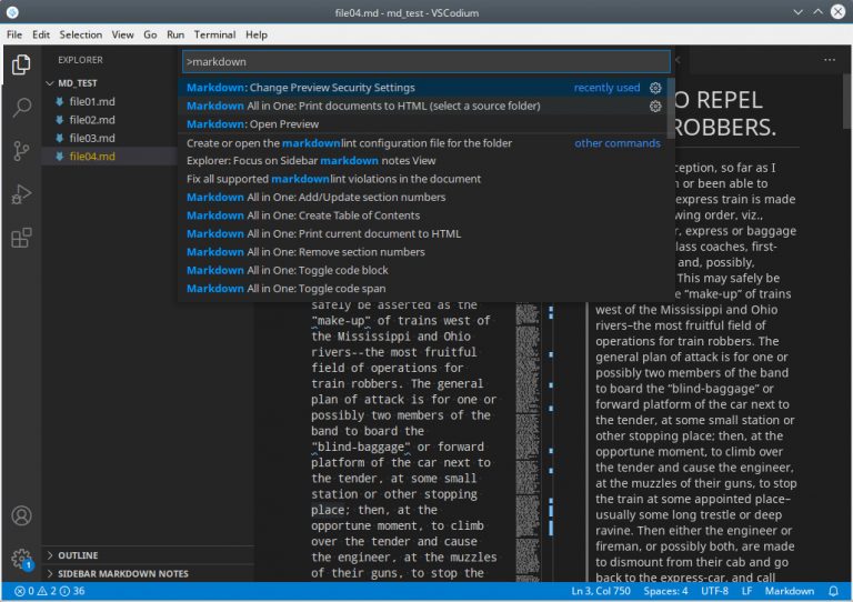 Converting Multiple Markdown Files into HTML or Other Formats in Linux