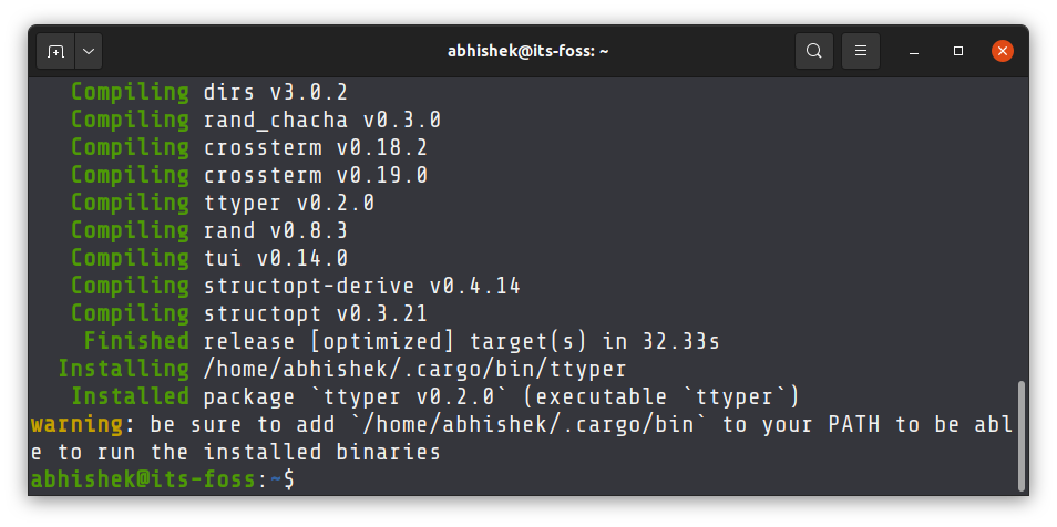 Test Your Typing Speed in Linux Terminal With Ttyper