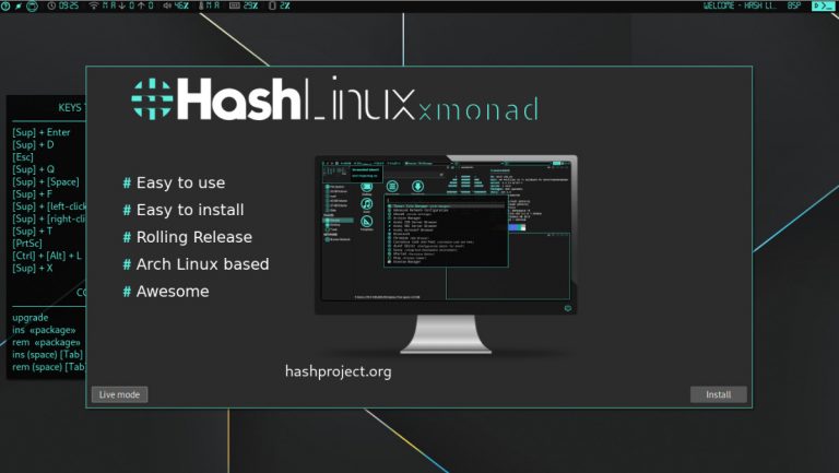 Hash Linux: Arch Linux Preconfigured With Xmonad, Awesome, i3, and ...