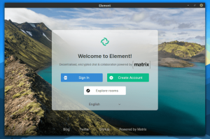 Element: A Cross-Platform Decentralized Open-Source Messaging App
