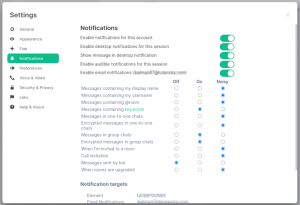 Element: A Cross-Platform Decentralized Open-Source Messaging App