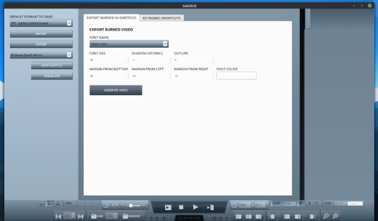 Subtitld: A Cross-Platform Open-Source Subtitle Editor