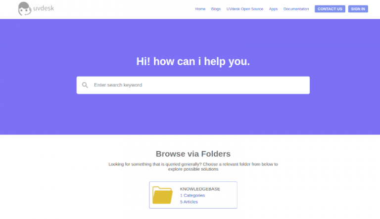 UVdesk: A Free and Open-Source Helpdesk Ticket System