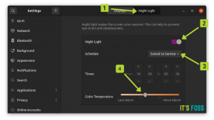 Using the Night Light Feature in Ubuntu and Other Linux