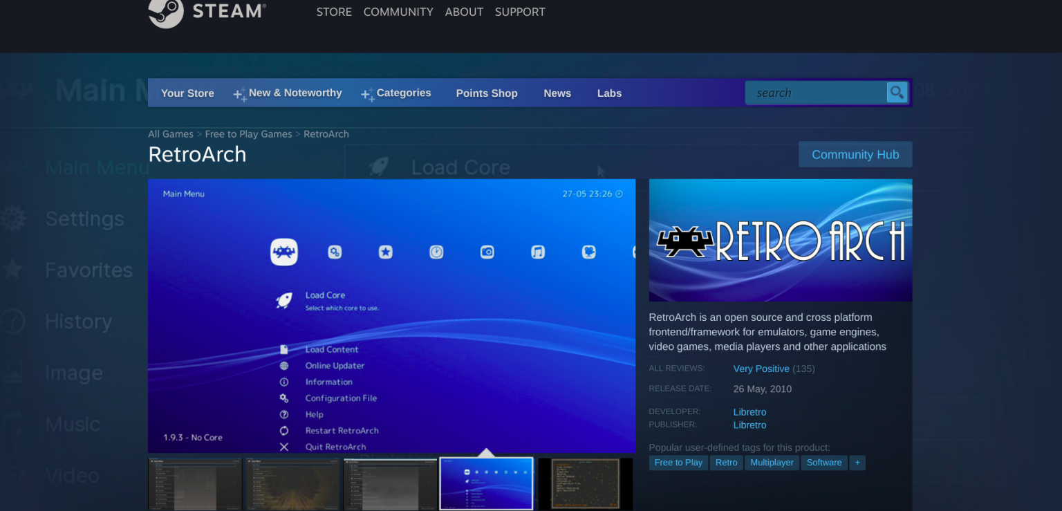 Open-Source Frontend for Emulators "RetroArch" Now Available on Steam ...