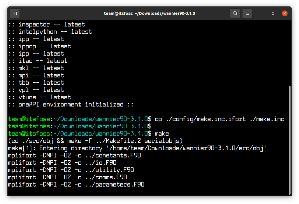 Install and Set-up ELK Code Physics Software on Ubuntu