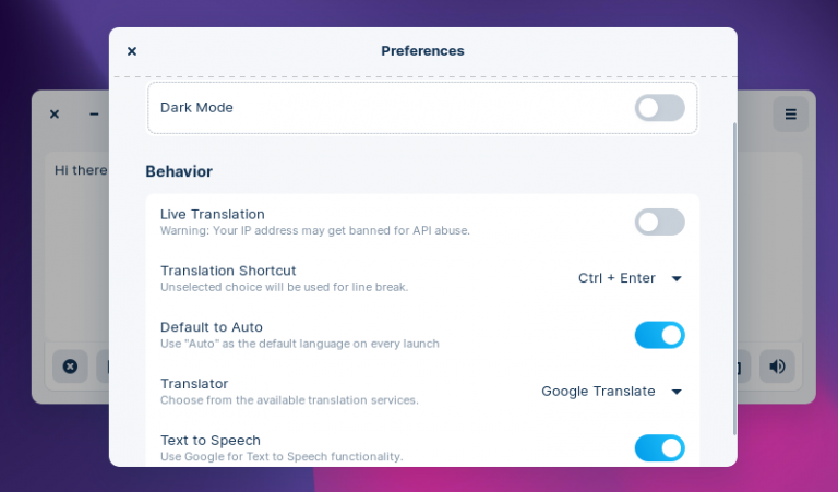 Dialect: An Open-Source Translation App for Linux