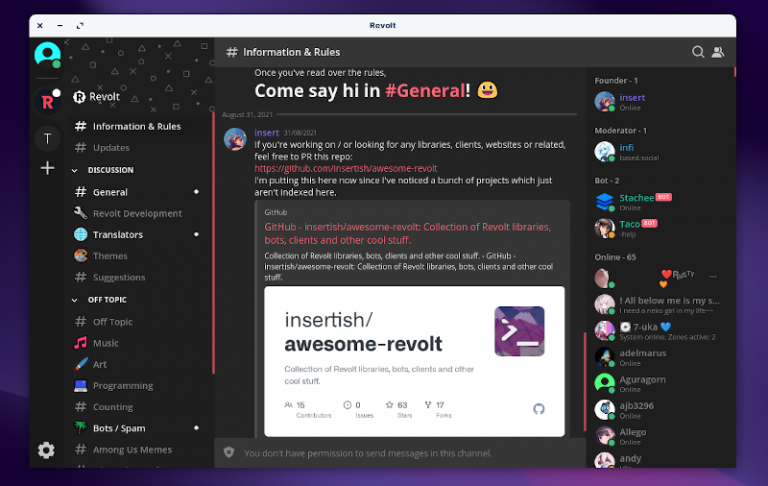 Revolt: An Open-Source Alternative to Discord