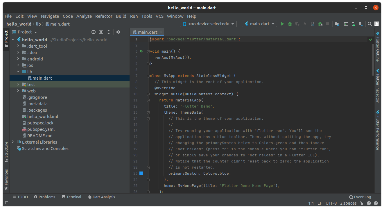 How to Install and Setup Flutter Development on Ubuntu and Other Linux