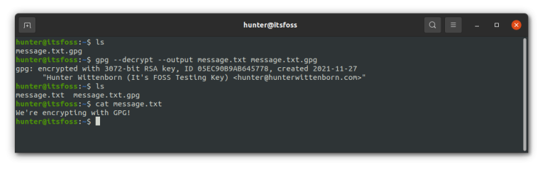 Using GPG to Encrypt and Decrypt Files on Linux [Hands-on for Beginners]