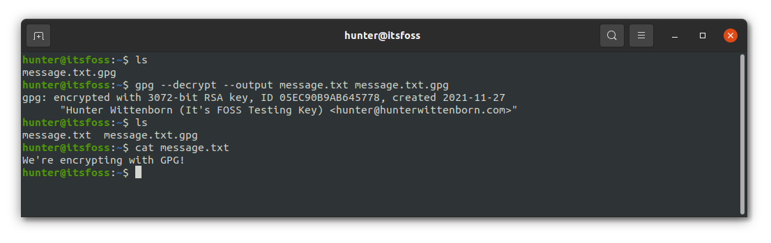 Using GPG To Encrypt And Decrypt Files On Linux Hands on For Beginners 