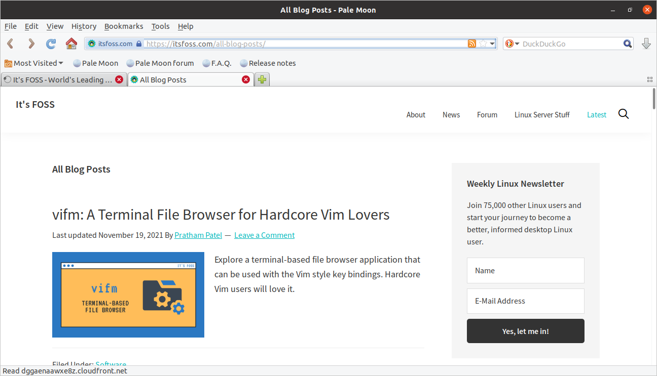 10 Open Source Lightweight Web Browsers for Linux