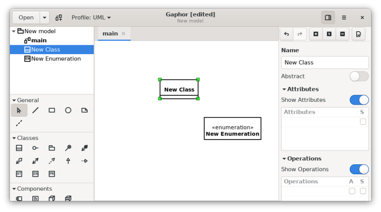 Gaphor: Open Source Graphical Modeling Tool
