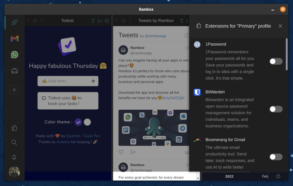 Workspace Organizer 'Rambox 2.0' Launches with a Revamped UI and New ...