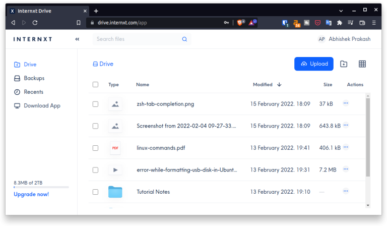Internxt is an Open Source Encrypted Cloud Service With Native Linux Client