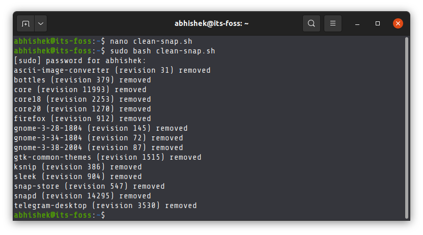 How to Clean Up Snap Package Versions in Linux [Quick Tip]