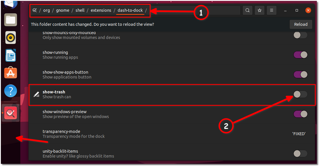 How to Remove Trash Icon From Desktop in Ubuntu 20.04 & 18.04