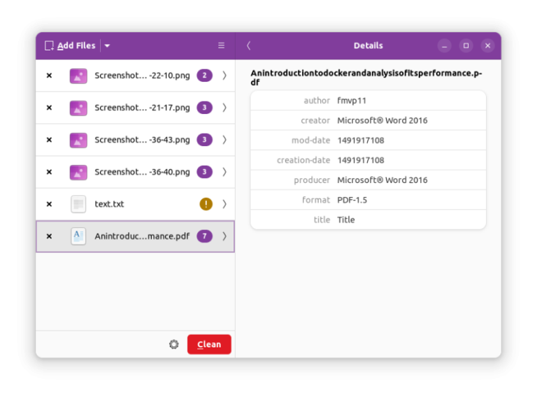 Metadata Cleaner: Remove Your Traces From Pictures and Documents in Linux