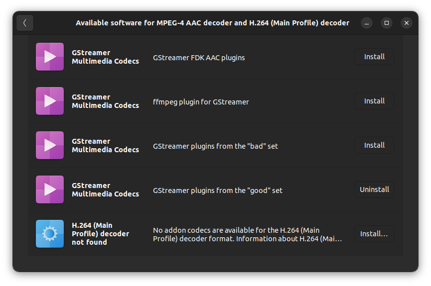How to Install h.264 decoder on Ubuntu Linux