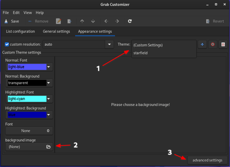 Install And Use Grub Customizer In Fedora Linux