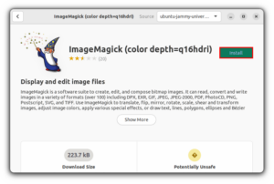 Install ImageMagick on Ubuntu