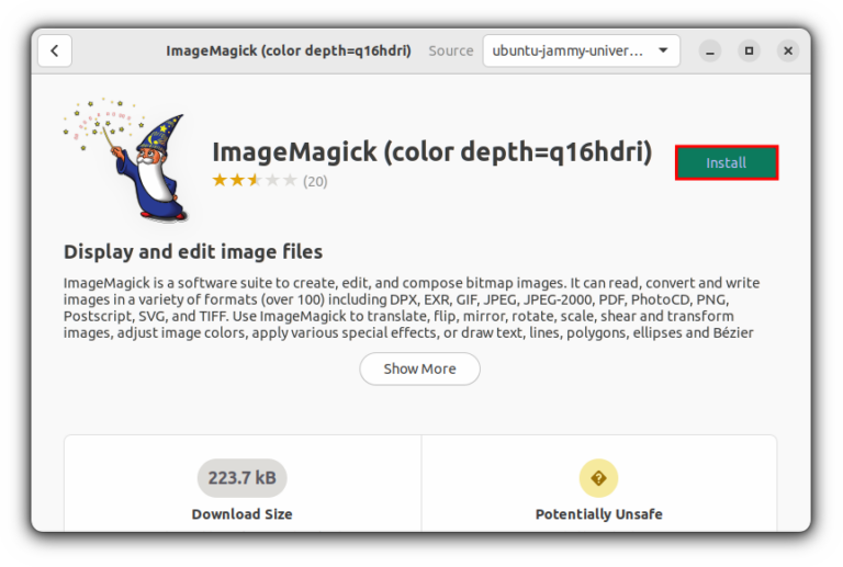 Install ImageMagick on Ubuntu