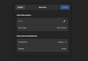 Atoms is a GUI Tool to Let You Manage Linux Chroot Environments Easily