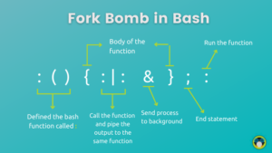 Understanding the Fork Bomb :(){ :|:& };: in Linux