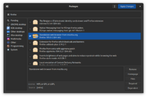 GUI Apps for Package Management in Arch Linux