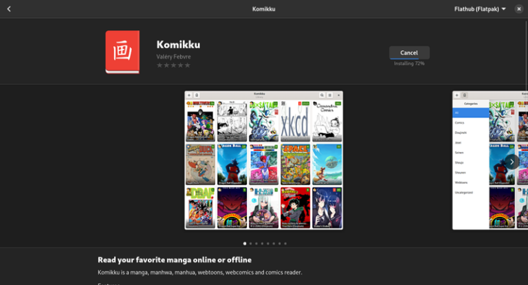 Komikku: A Free and Open-Source Manga Reader for Linux