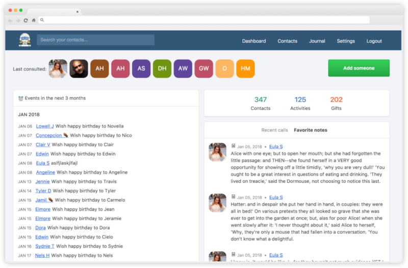 Monica: An Open-Source App for Personal Relationship Management