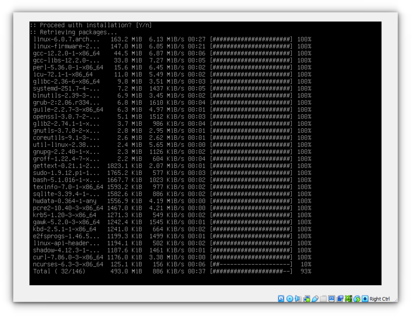 Beginner's Guide to Installing Arch Linux on VirtualBox