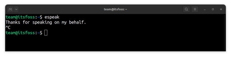 eSpeak: Text To Speech Tool For Linux