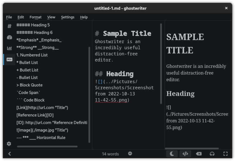 Ghostwriter: An Excellent Open-Source Writing App