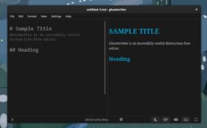 Ghostwriter: An Excellent Open-Source Writing App