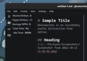 Ghostwriter: An Excellent Open-Source Writing App