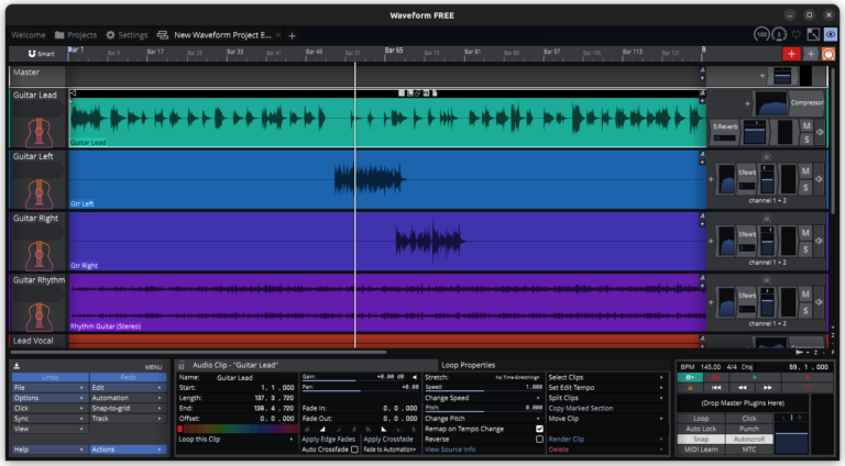 Tracktion Waveform Free: A Cross-Platform DAW